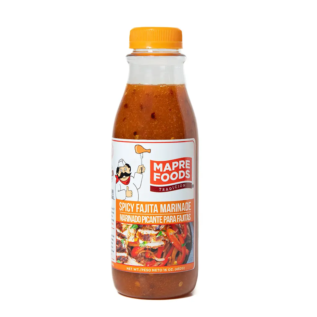MAPRE FOODS - SPICY FAJITA MARINADE 16 OZ (12 JARS PER BOX) | Mapre Inc